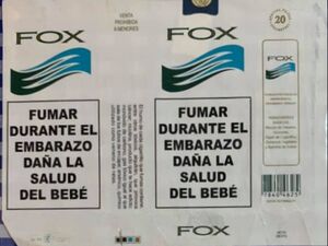 Cigarette Pack: Fox (BoliviaCol:BO-CT-0033