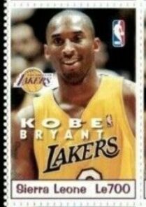 Stamp: Kobe Bryant (Los Angeles Lakers) (Sierra Leone(Basketball) Mi:SL ...