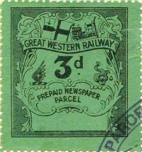 Stamp: Prepaid Newspaper Parcel (United Kingdom: Private Post Offices ...