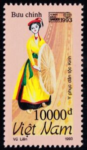 Stamp: Kinh Ethnic Costume (Vietnam(Bangkok 93 Stamp Exhibition) Mi:VN ...