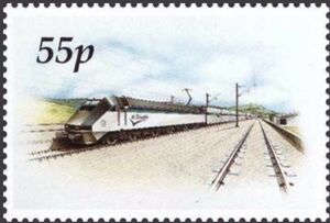 Stamp: Le Shuttle train (United Kingdom: Private Post Offices ...