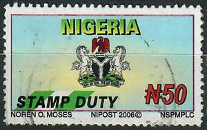 Stamp: Coat of arms of Nigeria (Nigeria: Revenue Stamps(Stamp Duty) Col:NG R2006-02