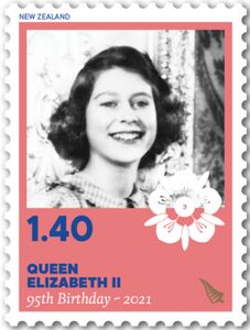 Stamp: Queen Elizabeth II, 95th Birthday (New Zealand(Queen Elizabeth ...