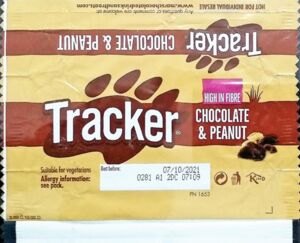 Chocolate Wrapper: Tracker Chocolate & Penut (Freepost Mars Wrigley ...