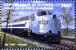 Stamp: Canadian Diesel Locomotive (Guinea(Locomotives of the World ...