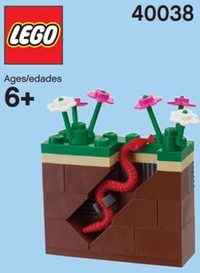 Lego Set: Worm & Earth (Promotional(Monthly Mini Model Build) Leg:40038-1