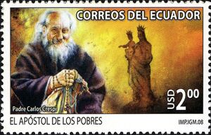 Sello: Padre Carlos Crespi - The Apostle of the Poor People (Ecuador ...