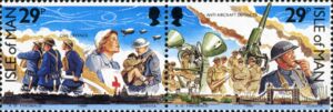 Stamp: Civil Defence, Anti Aircraft Defence (Isle of Man(50th ...