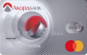Bank Card: MasterCard Debit (Accordbank, UkraineCol:UA-MC-0760.02