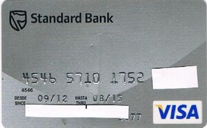 Bank Card: Standard Bank (Standard Bank, Argentina) Col:AR-VI-0022.05