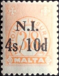 Stamp: Numeral (Malta: Revenue Stamps(National Insurance) Bar:MT NI52