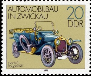 Stamp: Horch 8 (1911) (Germany, Democratic Republic (DDR)(Automobile In ...