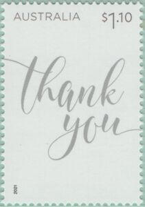Stamp: Thank You (Australia(Memorable Moments (2021)) Mi:AU 5249,Sn:AU ...