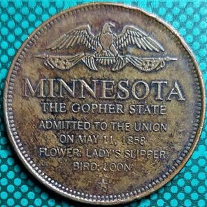 Token: Minnessota - The Gopher State (United States of America(The 50Th ...