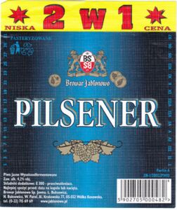 Drink Label: Pilsener (Browar Jablonowo, PolandCol:PL-BEER-010511