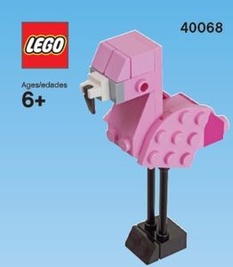 Lego Set: Flamingo (Promotional(Monthly Mini Model Build) Leg:40068-1