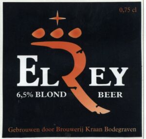 Etiqueta de bebida: Elrey Blond (Brouwerij Kraan, Países BajosCol:NL ...