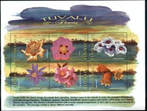 Stamp: Native plants 1999 mini sheet (Tuvalu(Flowers (1999)) Mi:TV 848 ...