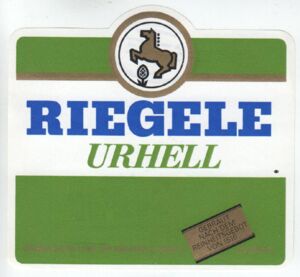 Drink Label: Riegele Urhell (Brauhaus Riegele, Germany, Federal ...