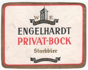 Drink Label: Engelhardt Privat-Bock (Brauerei W. Engelhardt, Germany ...
