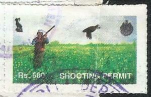 Stamp: Hunter (Pakistan: Revenue Stamps(Sindh Shooting Permit) Col:PK ...