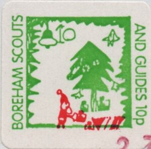 Stamp: Christmas Tree (United Kingdom: Private Post Offices(Boreham ...