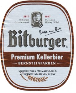 Štítok z nápoja: Bitburger Premium Kellerbier (Bitburger Braugruppe ...