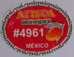 Fruit Sticker: Azteca (MexicoCol:MX-FR-00284