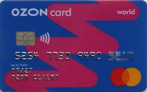 Bank Card: OZON Card (Payment Center, RussiaCol:RU-MC-2287.02