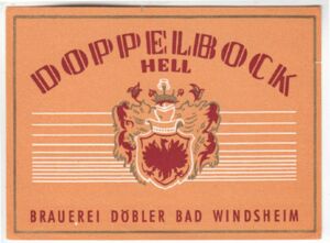 Drink Label: Döbler Doppelbock Hell (Brauerei Döbler, Bad Windsheim ...