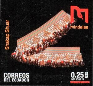 Stamp: Shuar Shakap Textile (Ecuador) (Artefacts from the Ethnohistoric ...