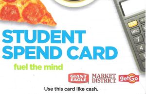 Gift Card: Student Spend Card (Giant Eagle, United States of America ...