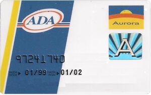Bank Card: Ada (Banco Fimestic, SpainCol:ES-GM-0396