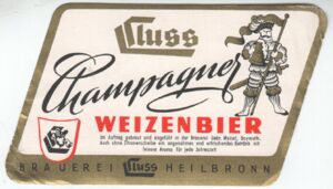 Drink Label: Cluss Champagner Weizenbier (Brauerei Gebr. Maisel ...