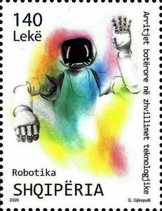 Stamp: Robotics (Albania(Robotics (2021)) Mi:AL 3626,Sn:AL 3046a,Yt:AL ...