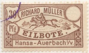 Stamp: Express Delivery (Germany, Imperial Era Private Post Offices ...