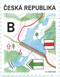 Stamp: Tourist Map (Czech Republic) POF:CZ 1118