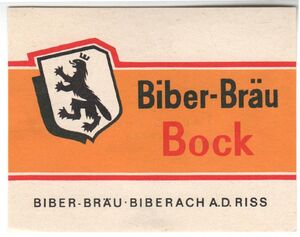Drink Label: Biber-Bräu Bock (Biber Bräu, Biberach, Germany, Federal ...