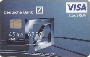 Tarjeta de Banco: Deutsche Bank (Deutsche Bank, EspañaCol:ES-VE-0079.04