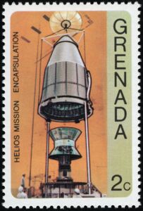 Stamp: Helios encapsulation (Grenada(Viking and Helios Space Missions ...