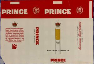 Cigarette Pack: Prince (NorwayCol:NO-CT-0010