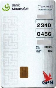 Bank Card: Share Debit Reguler - GPN (Bank Muamalat, IndonesiaCol:ID-GM ...