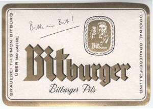 Drink Label: Bitburger (Bitburger Braugruppe GmbH, Germany, Federal ...