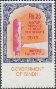 Stamp: Traffic lights (Pakistan: Revenue Stamps(Sindh Motor Vehicle ...