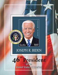 Stamp: Inauguration of Joe Biden as US President (Gambia(Inauguration ...