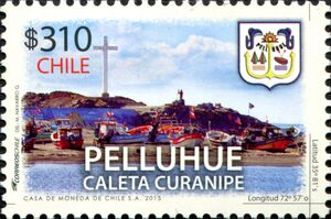 Stamp: Caleta Curanipe (Chile(Pelluhue City) Mi:CL 2539,Sn:CL 1632a,Yt ...