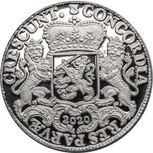 Coin: 1 Ducaton (Silver Rider Restrike. Platinum) (Netherlands) (1994 ...