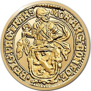 Moneda: 1 Ducat (Lion Dollar Restrike - Gold Piedfort) (Países Bajos ...