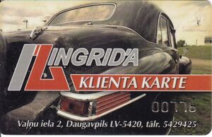 Functional Card: Ingrida (Filling Stations, Latvia(Ingrida) Col:LV-INGR-001