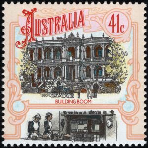 Stamp: Colonial Mansion - Building Boom (Australia(Colonial Development ...